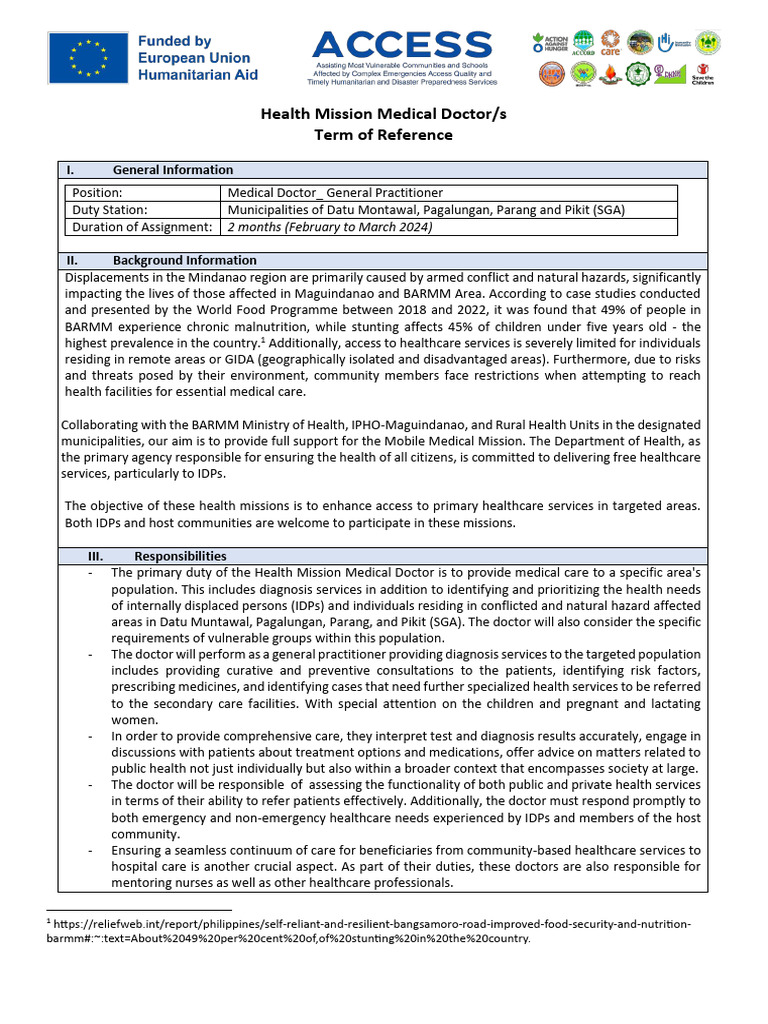 TOR-Medical-Doctors_Reviewed-SM-Final-version | PDF | Health Care ...