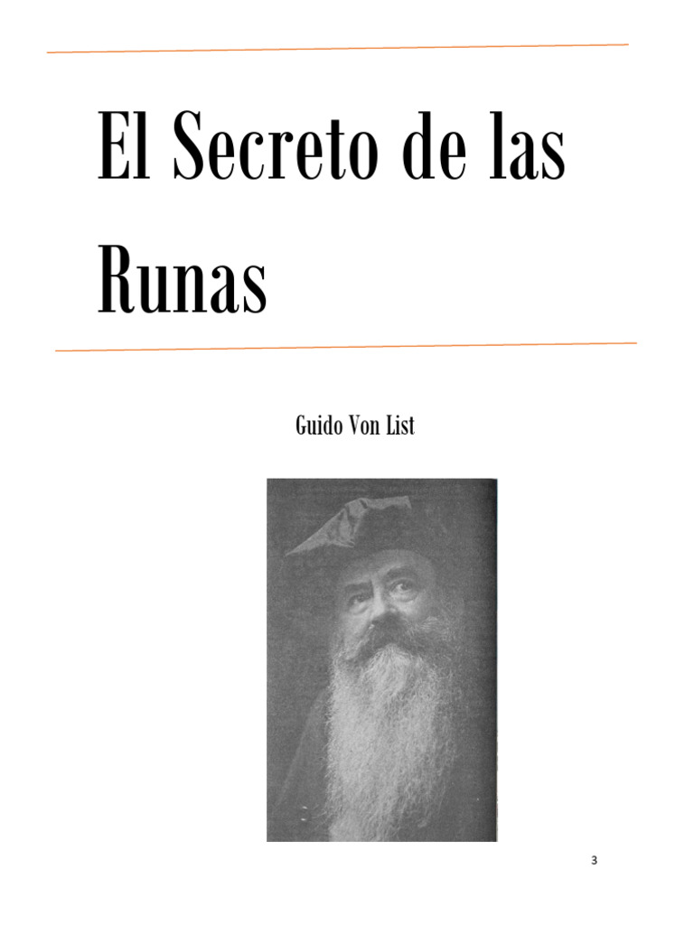 (Guido Von List) - El Secreto de Las Runas - 240119 - 235315 | PDF ...