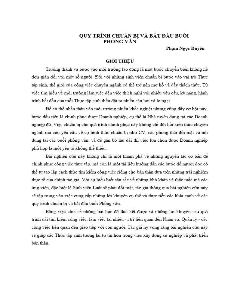 BÃ I 1 Quy Trã Nh Chuáo©n Bá Vã Báo ̄t Ä Áo U Buá I Phá Ng Váo N 3 Pdf
