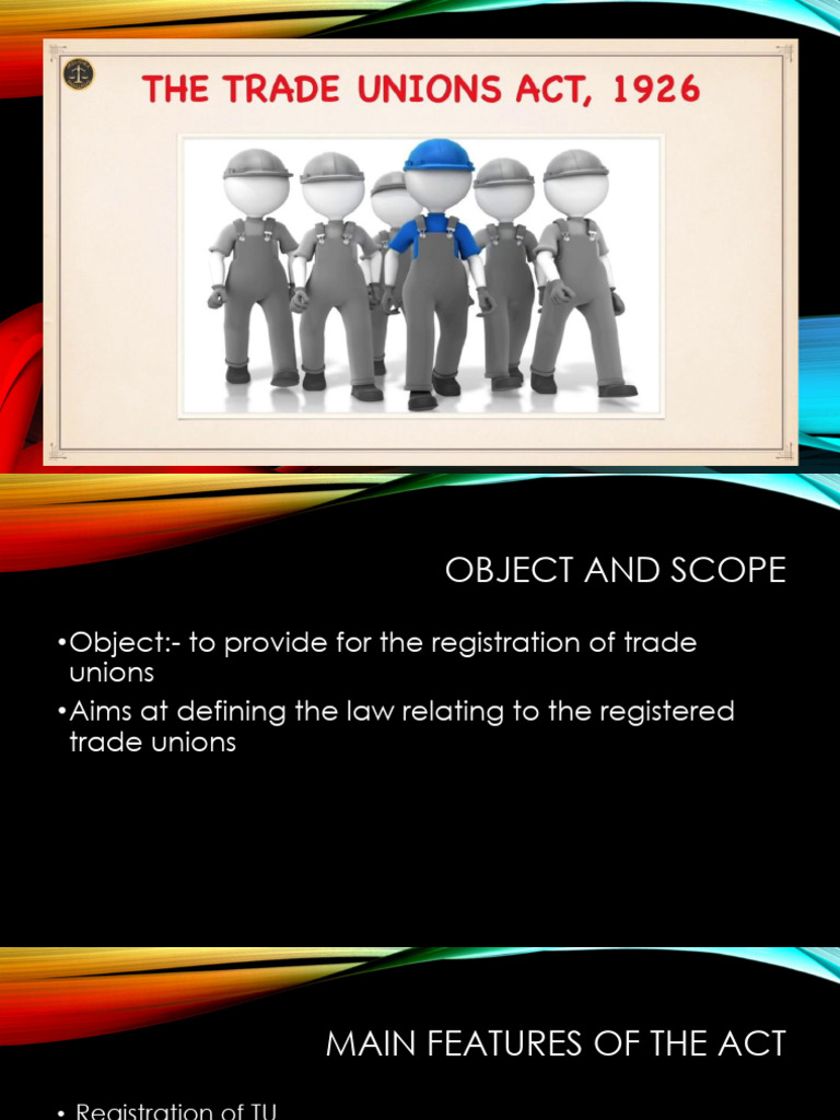 Trade Union Act | PDF | Employment | Trade Union