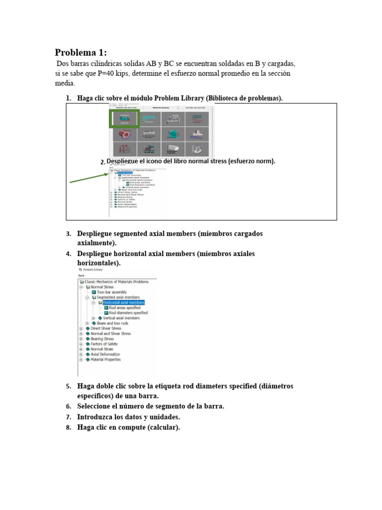 ejercicios de MDSOLIDS | PDF | Resistencia de materiales | Viga (Estructura)
