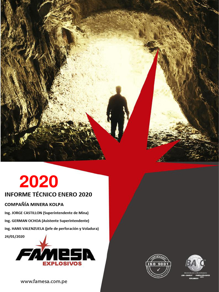 Informe Tecnico Kolpa Enero 2020 | PDF | Minería | Materiales