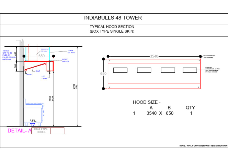 INDIABULLS 48 TOWER DOMESTIC HOOD LAYOUT-Model | PDF | Building Engineering