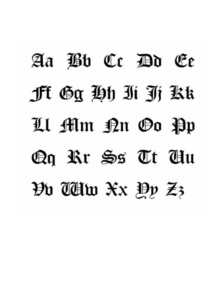 Old English Alphabet Letters A Z.JPG | PDF
