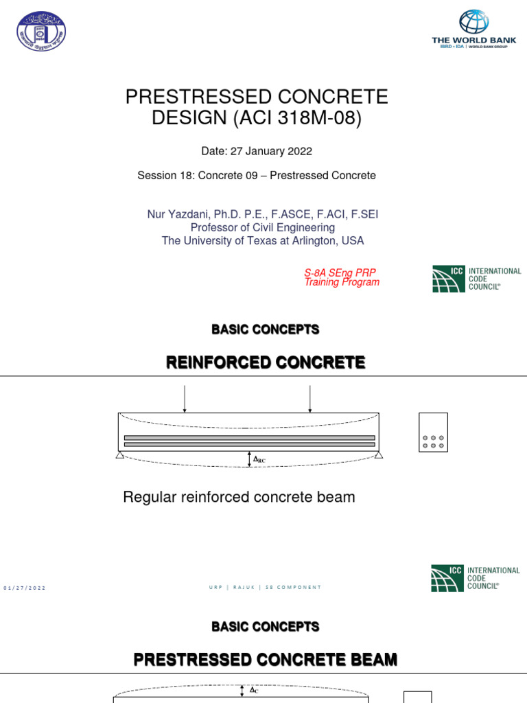 S - 18 - Concrete 09 Prestressed Concrete | PDF | Prestressed Concrete | Beam (Structure)