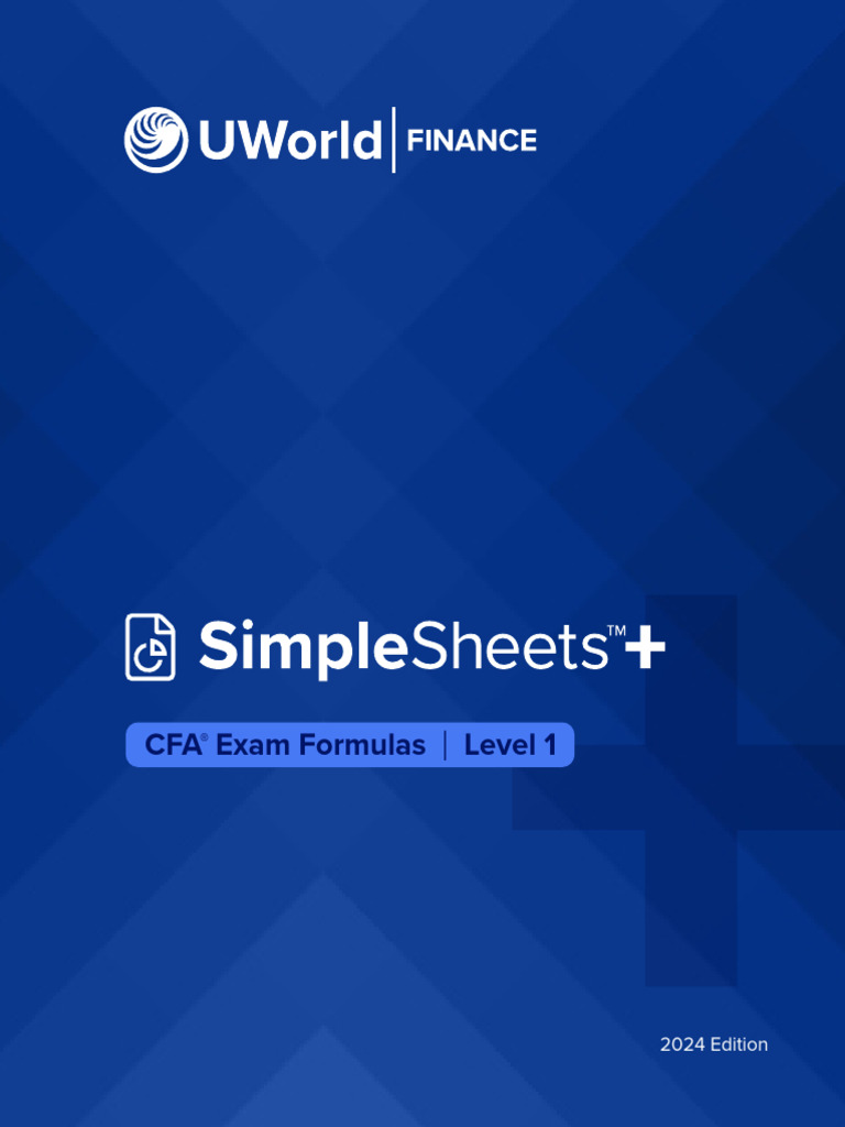 Formula sheet 2024 | Download Free PDF | Standard Error | Errors And Residuals