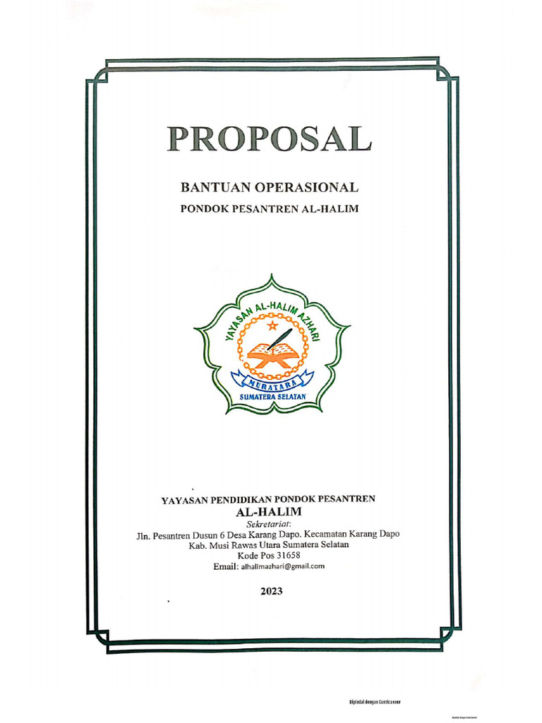 Proposal Ponpes | PDF