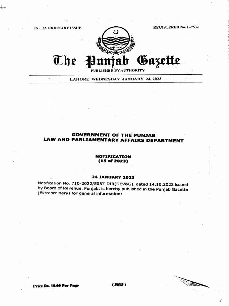 New District Murree Notification | PDF