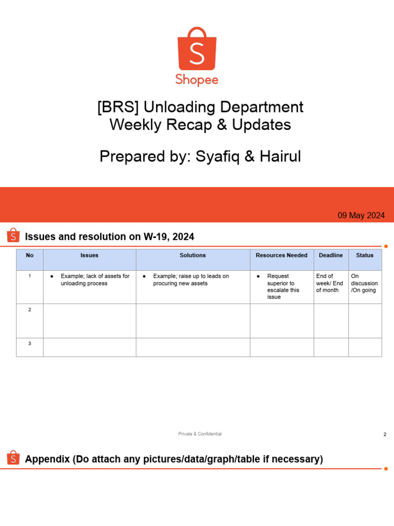 W19 by Department Performance and Update | PDF