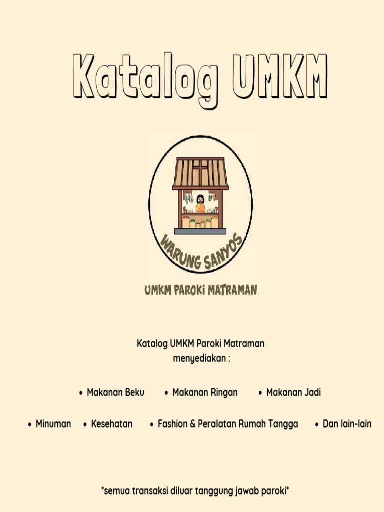 Katalog UMKM Paroki Matraman 2023 | PDF