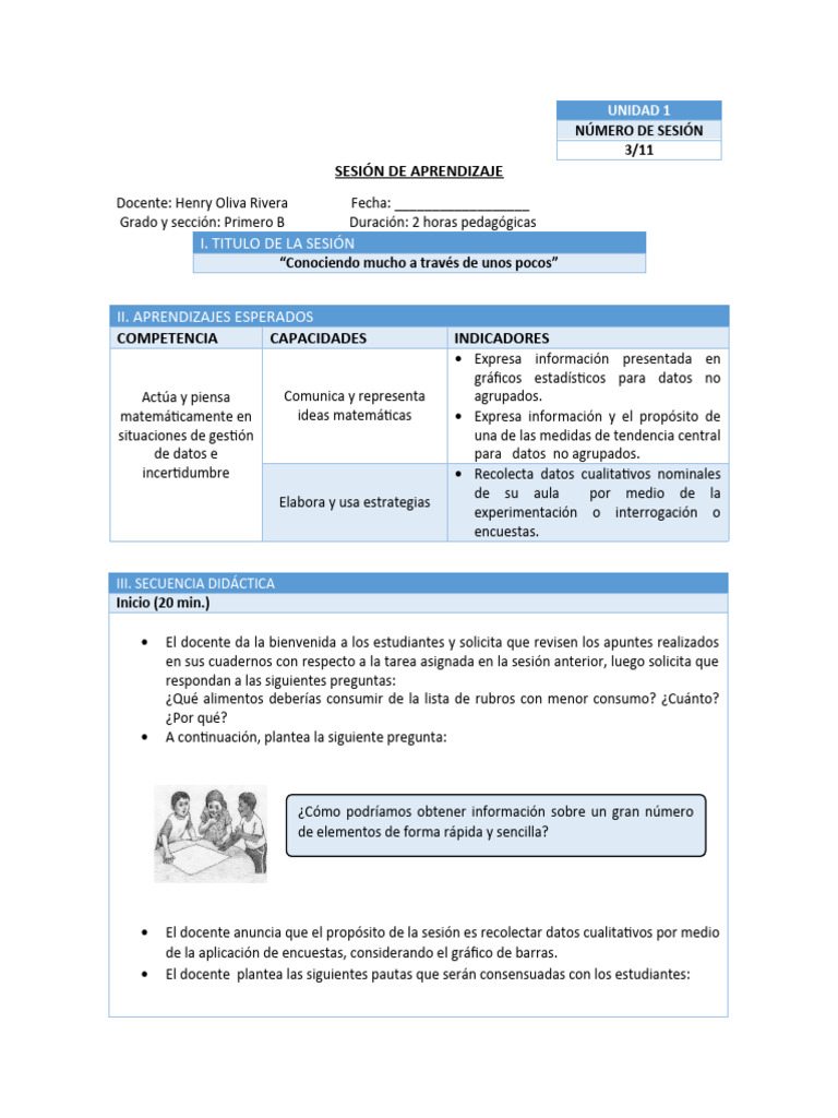 Mat1-U1-Sesion 03 | PDF | Estadísticas | Matemáticas