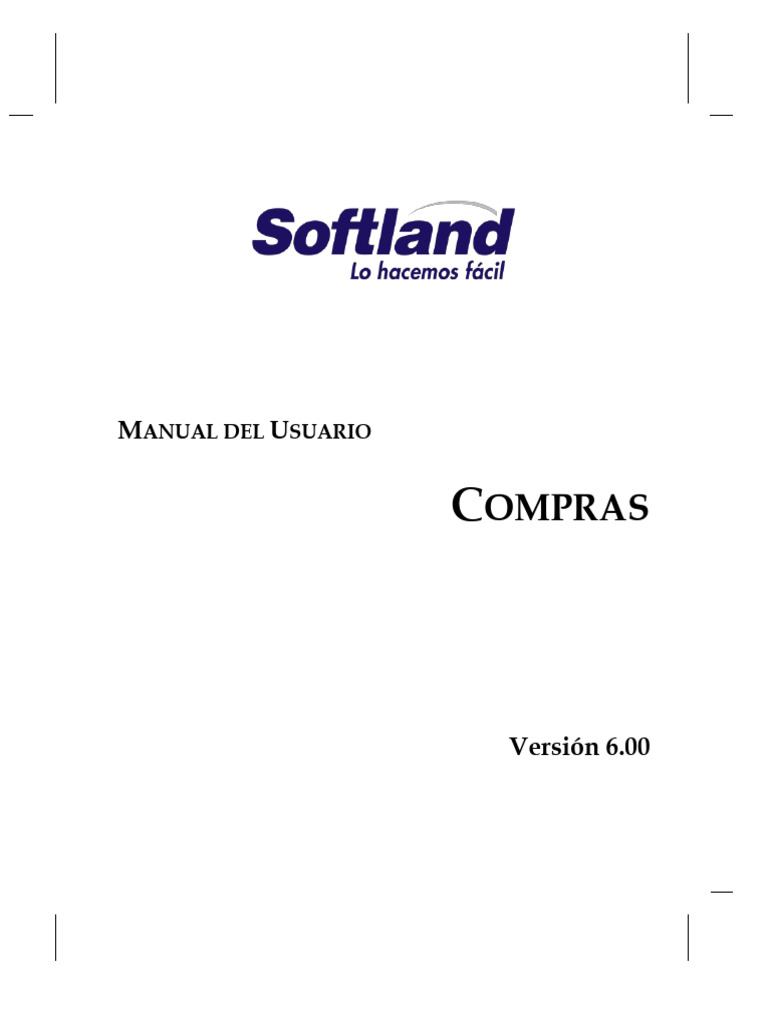 Manual Softland Modulo de Compras | PDF | Contabilidad | Costo
