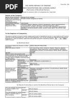 PACRA Form 3: Company Registration Guide | PDF