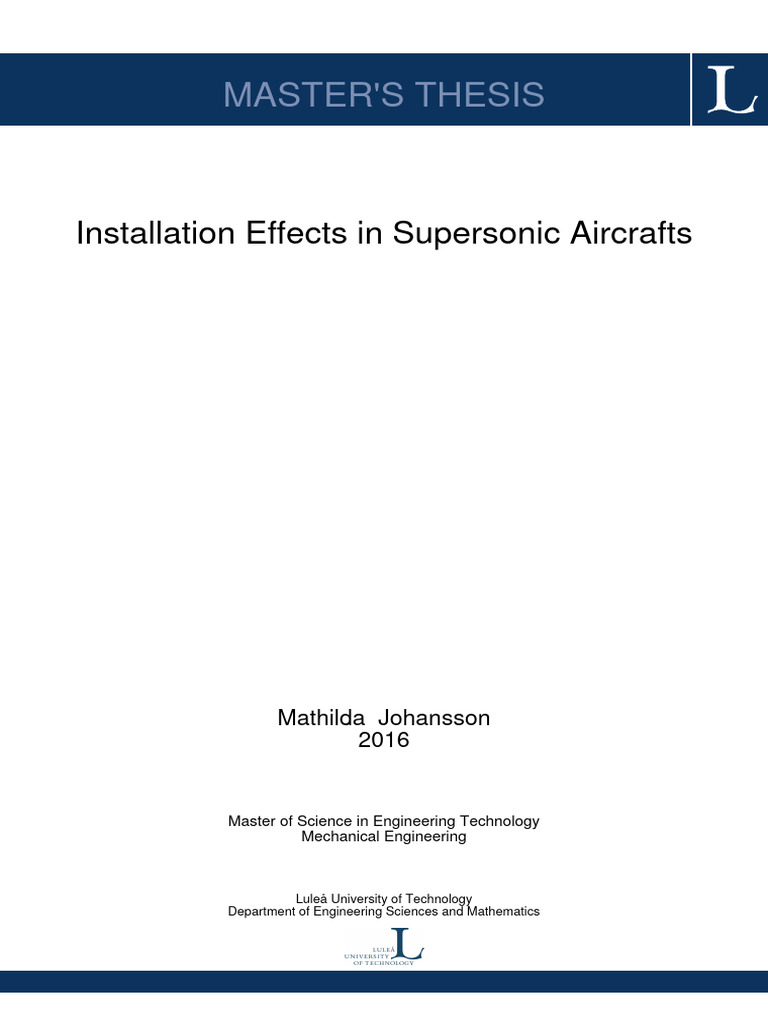 FULLTEXT02 | PDF | Mach Number | Shock Wave