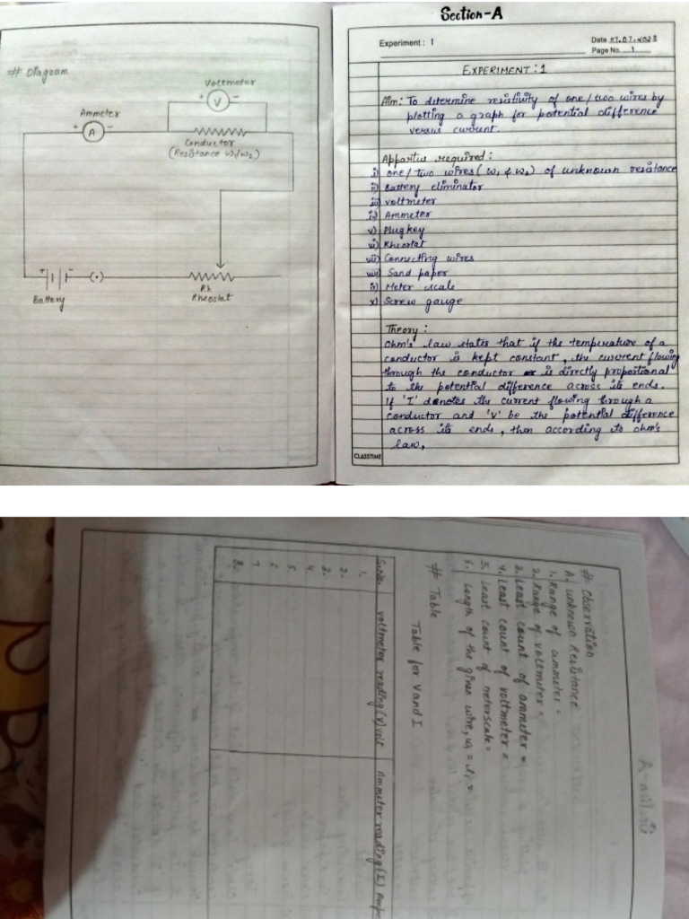 Physics Practicals 1, 2and 3 | PDF