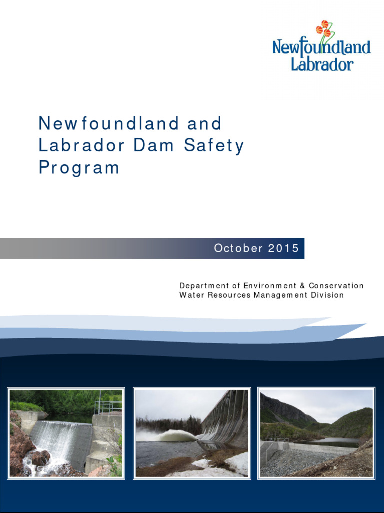 NL Dam Safety Program Status 2015 1 | PDF | Dam | Safety