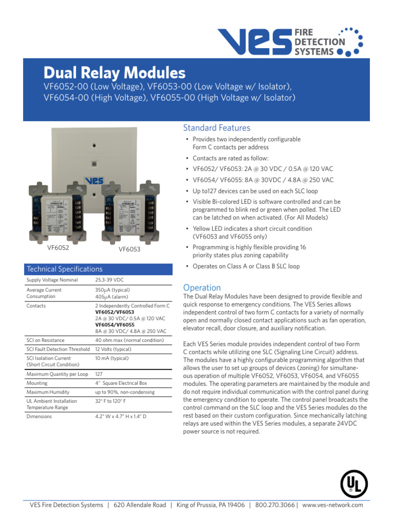 VES Dual Relay Modules Overview | PDF | Relay | Electricity