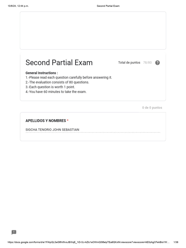 Second Partial Exam | PDF