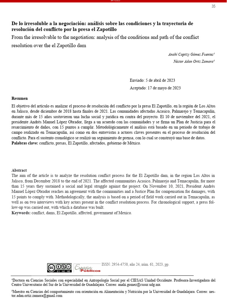 2023 - de Lo Irresoluble A La Negociación | PDF | México