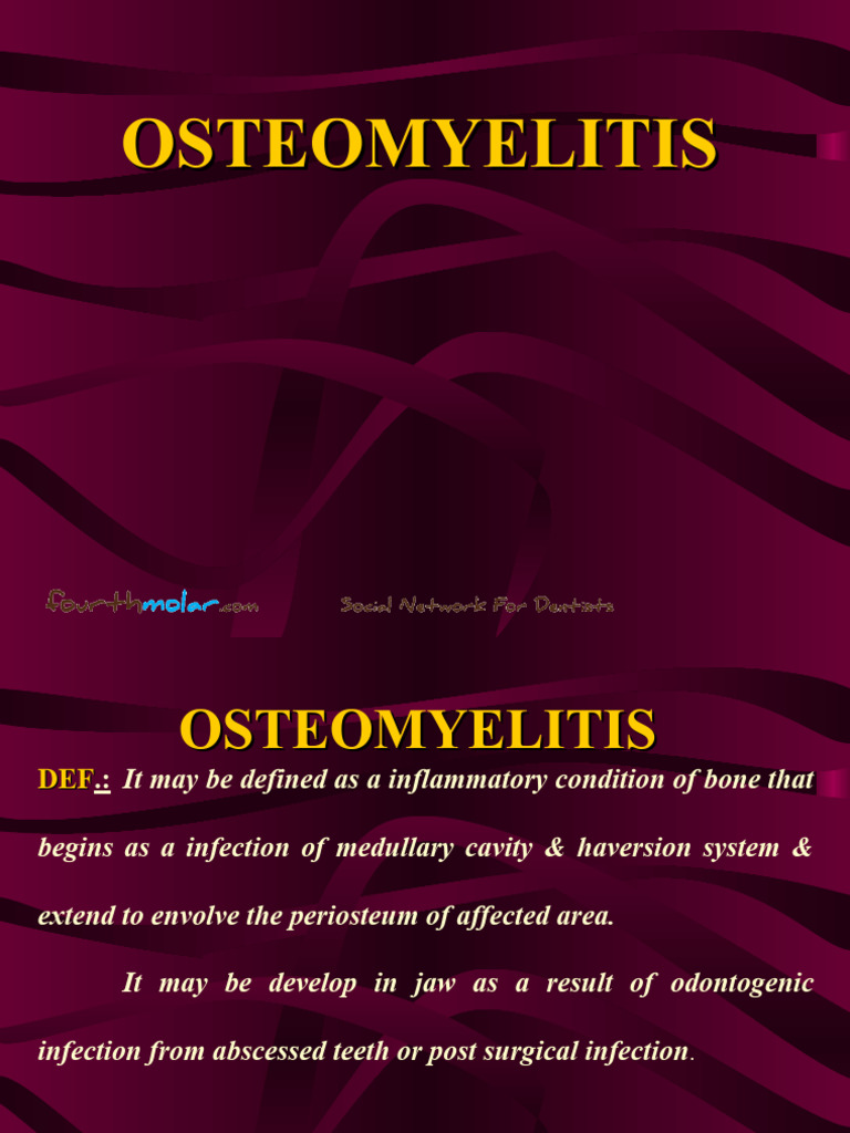 Osteomyelitis | PDF | Inflammation | Clinical Medicine