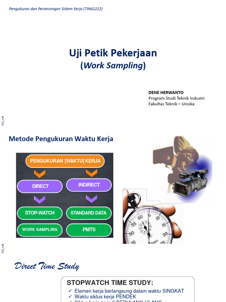PPSK 07-Work Sampling - k22 v24 | PDF