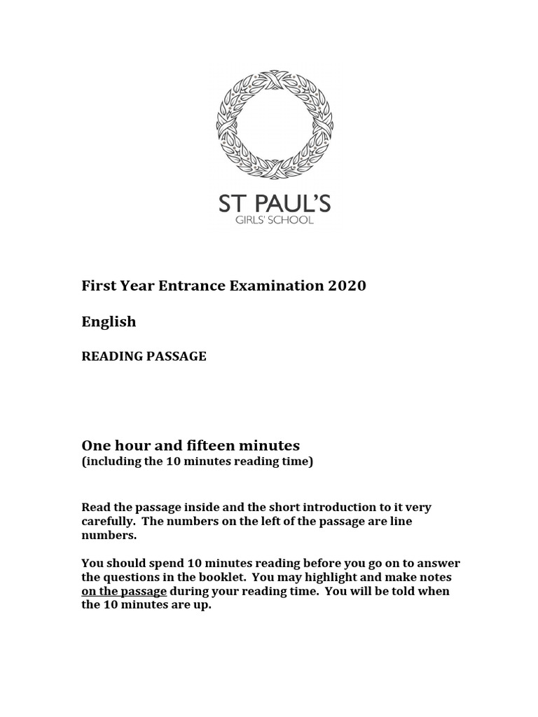 Sample English Paper 2 1 | PDF