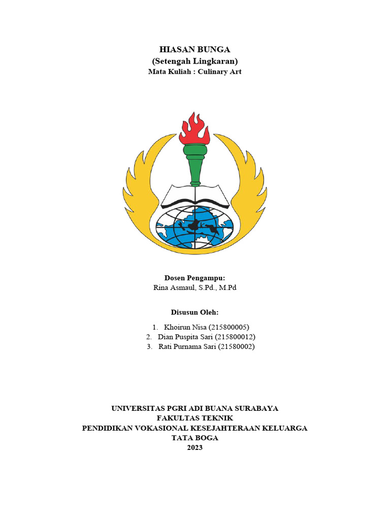 Cara Membuat Hiasan Bunga Setengah Lingkaran | PDF