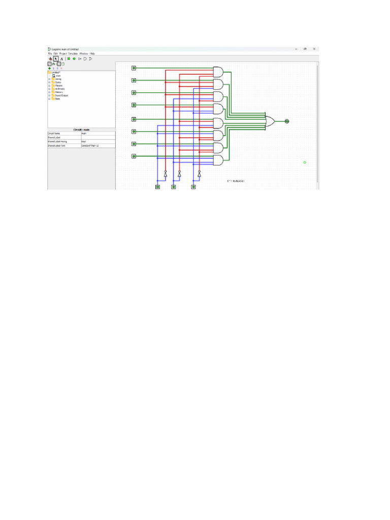 Logisim - Main of COA FILE WORK 13 02 2023 01 - 01 - 31 | PDF