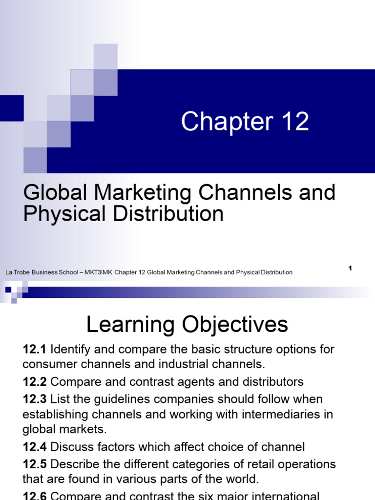 Global Marketing Channel Strategies | PDF | Retail | Big Box Store