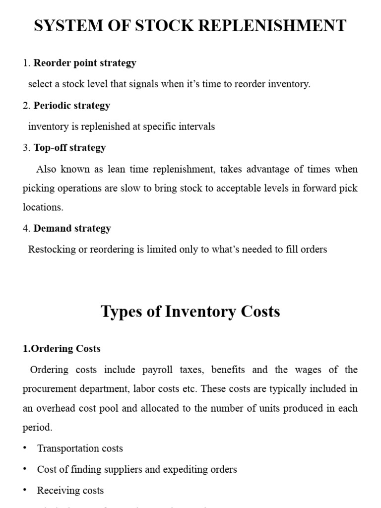 module 4 | PDF | Inventory | Stocks