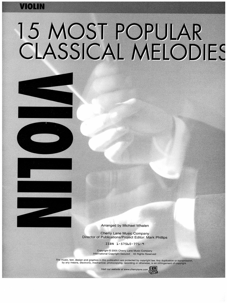15 Most Popular Classical Melodies (Violino) | PDF