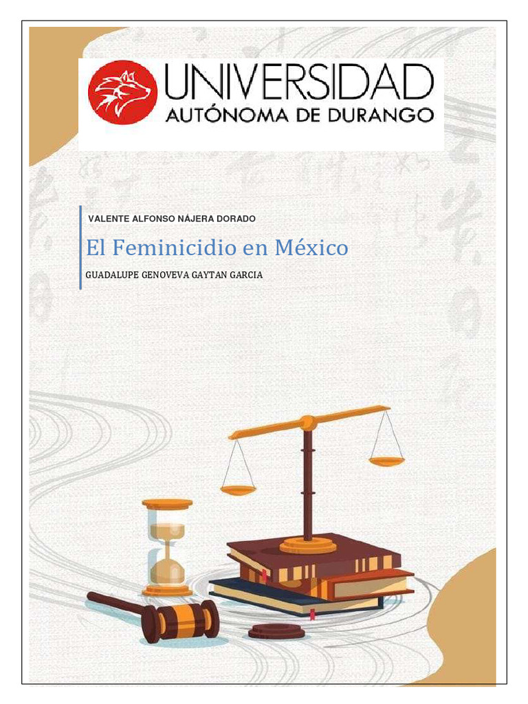 FEMINICIDIO | Descargar gratis PDF | La violencia contra las mujeres | Violencia