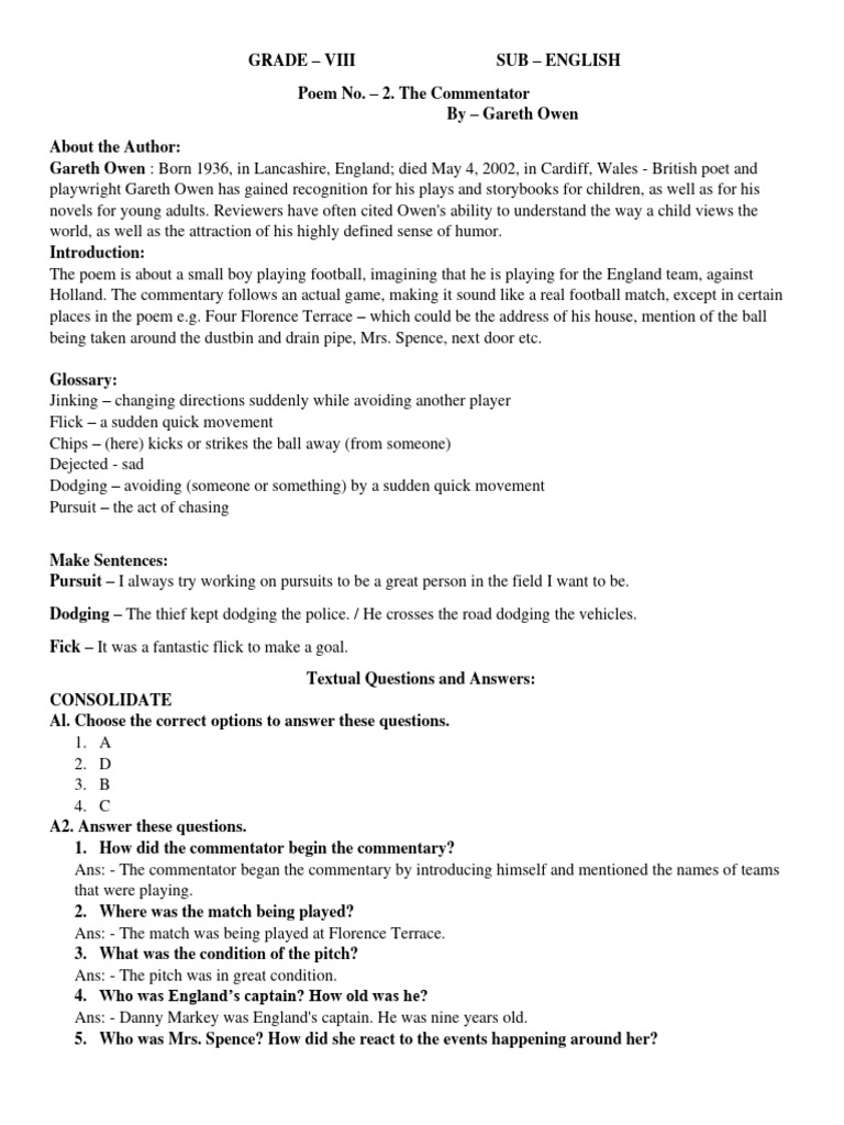 Notes - 2. The Commentator | PDF