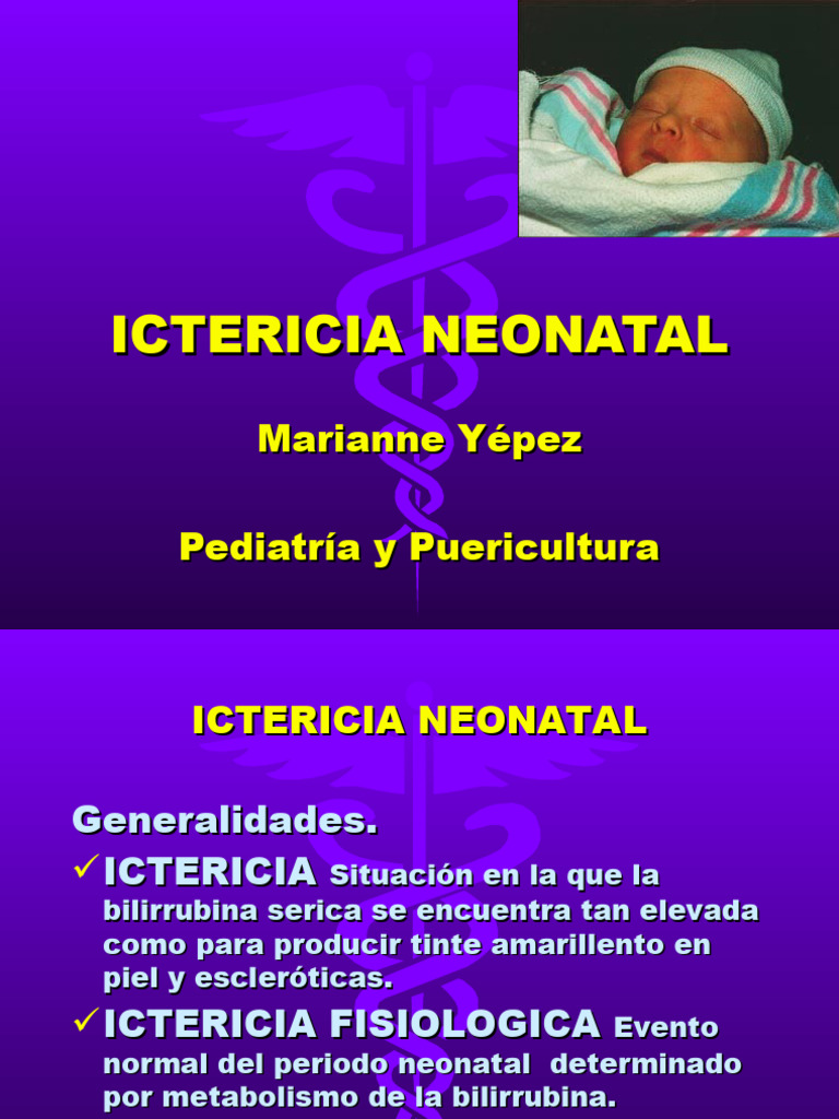 ICTERICIA NEONATAL Clase | Descargar gratis PDF | Enfermedades y trastornos | Especialidades Medicas