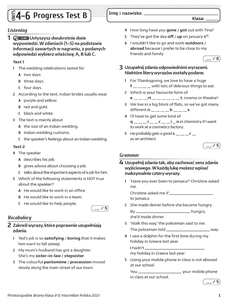 Briany_kl8_Progress_Test_4-6_B | PDF
