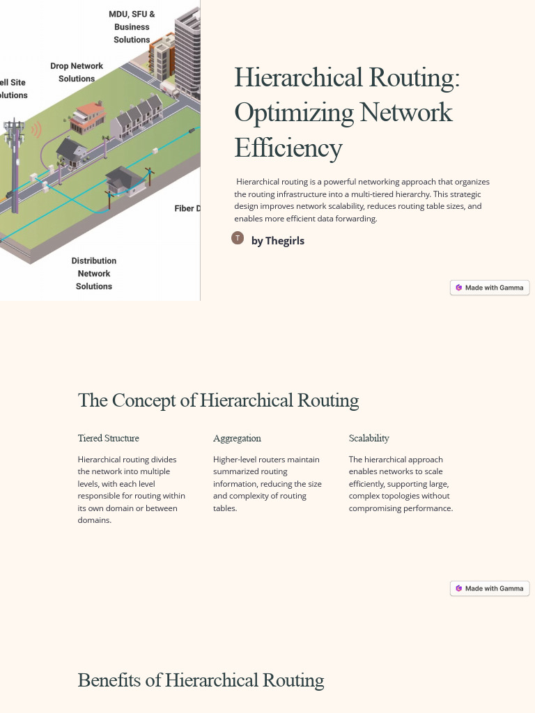 Hierarchical Routing Optimizing Network Efficiency | PDF | Routing | Computer Network