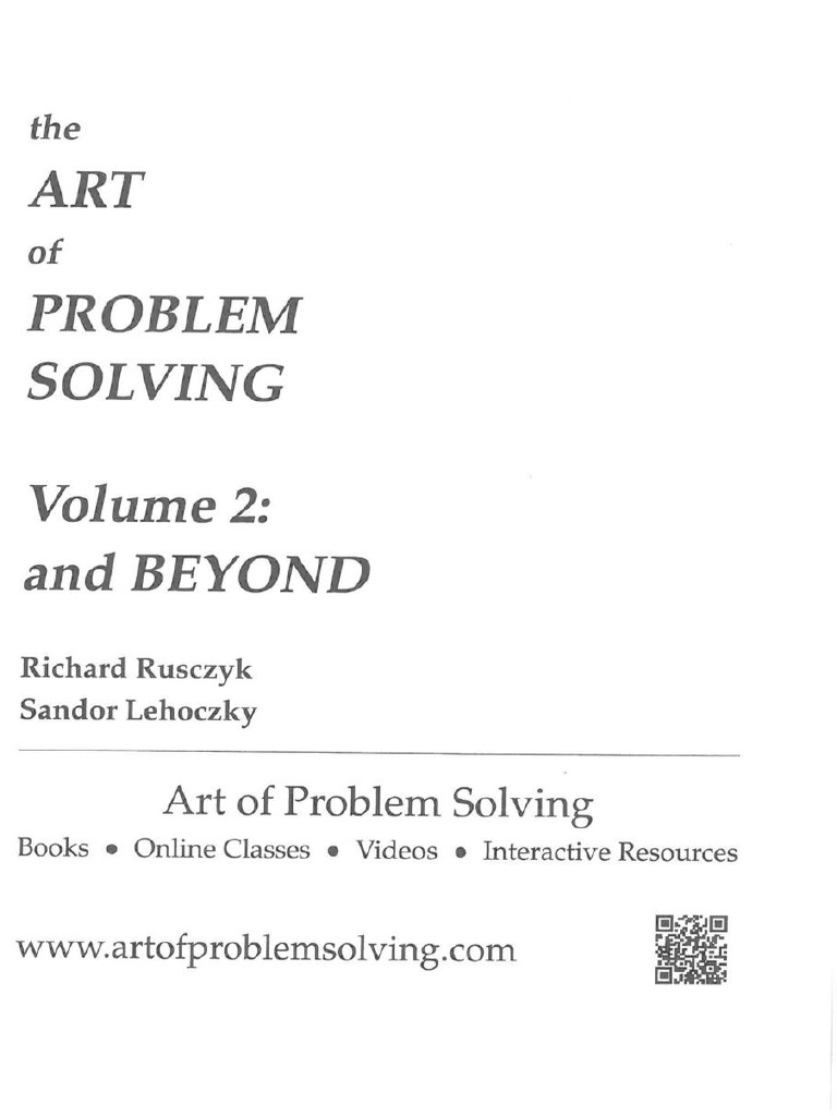 Art of Problem Solving General | PDF