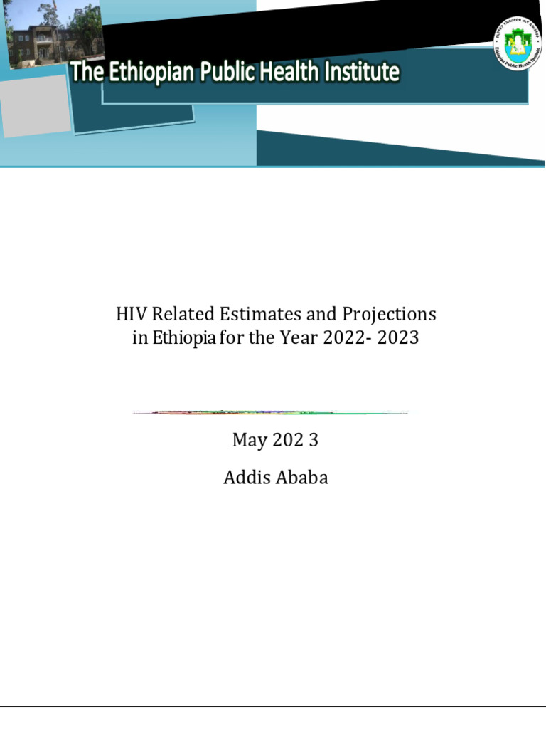 Ethiopia 2023 HIV Estimates Report | PDF | Hiv/Aids | Hiv