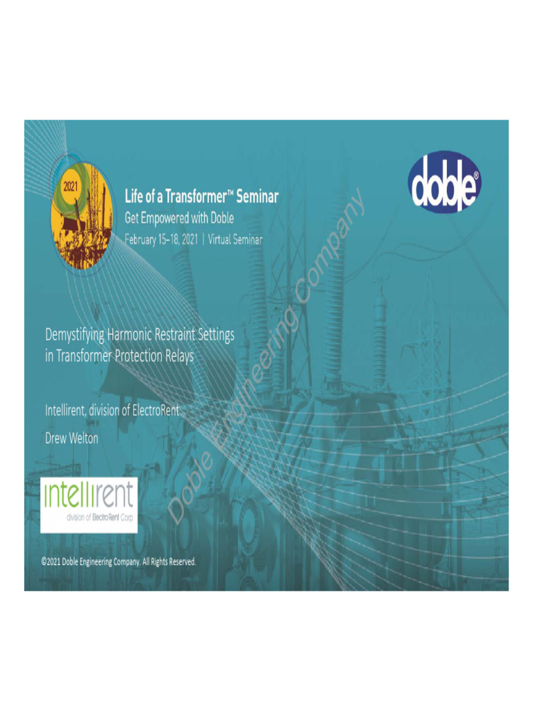 Demystifying Harmonic Restraint Settings in tx protection relays | PDF ... Demystifying Harmonic Restraint Settings in tx protection relays | PDF ...