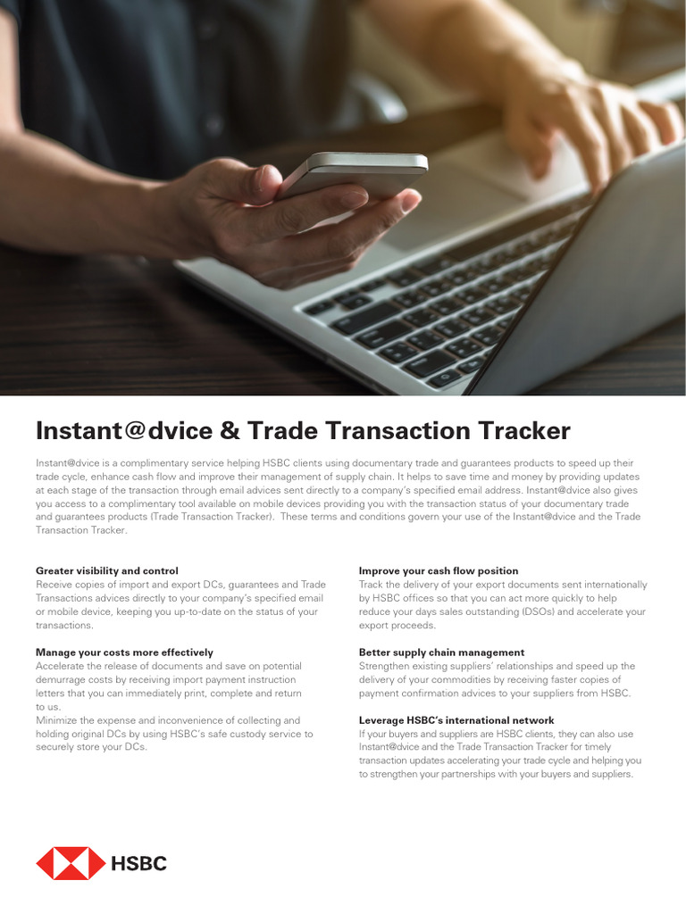 Instant Advice and Trade Transaction Tracker Form | PDF | Supply Chain ...