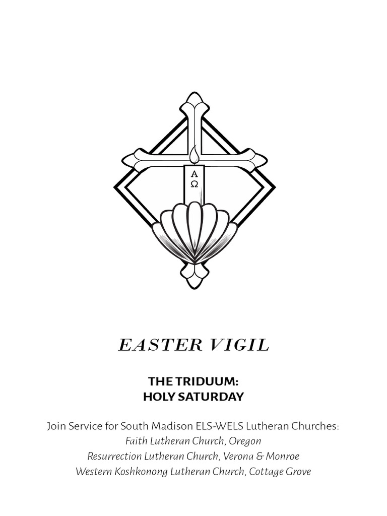 Holy Saturday Easter Vigil | PDF | Eucharist | Baptism