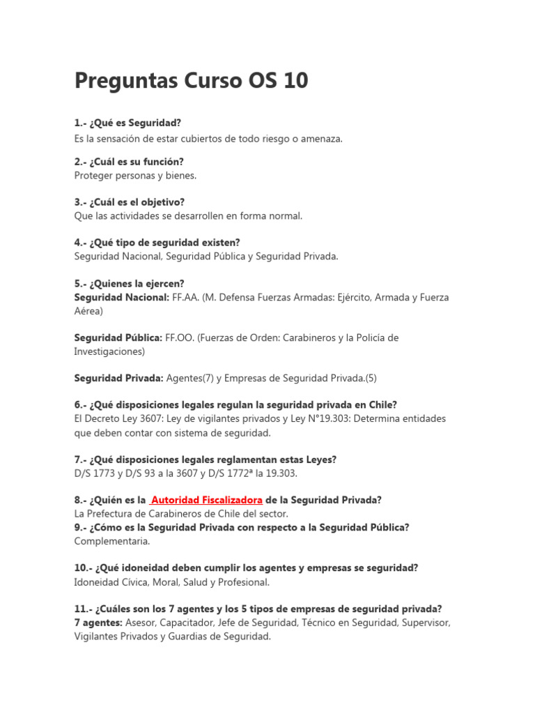 Preguntas Os10 | PDF | Robo | Robo