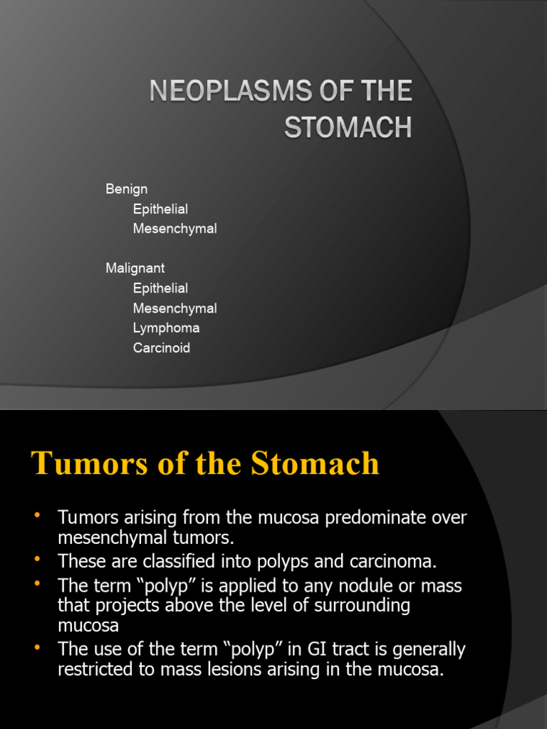 Git.l3-Neoplasms of The Stomach | PDF | Lymphoma | Stomach