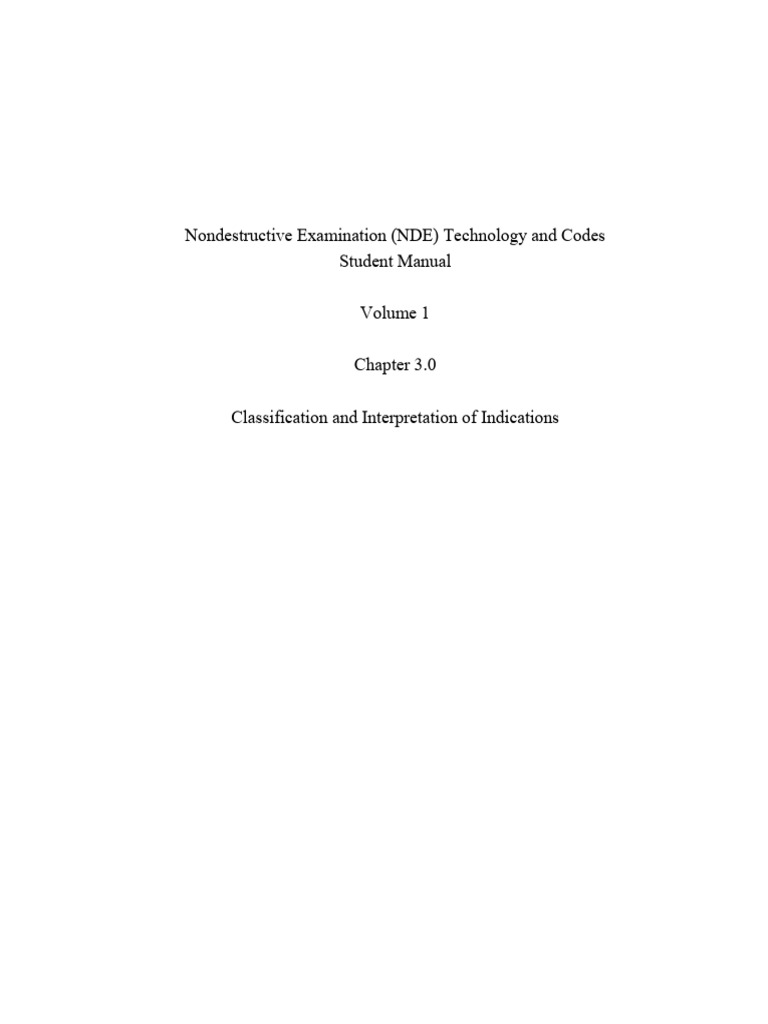 Indication Terminalogy | PDF | Forging | Nondestructive Testing