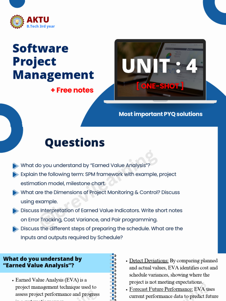 SPM Unit-4 For One Shot Video by Brevilearning YT | PDF | Software Development Process | Project ...