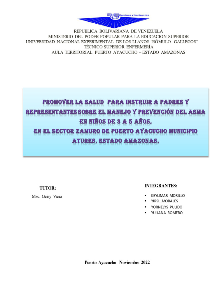 Ante Proyecto GRUPO YORNE | Descargar gratis PDF | Hermenéutica | Asma