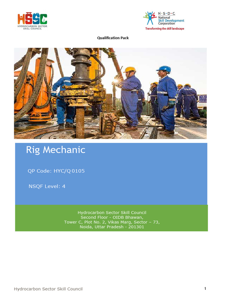 QP_Rig-Mechanic | Download Free PDF | Occupational Safety And Health ...