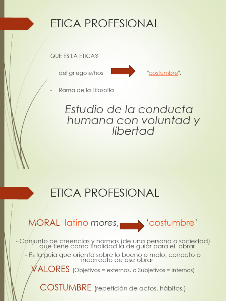 Ética y Ley de Ejercicio Profesional | PDF | Moralidad