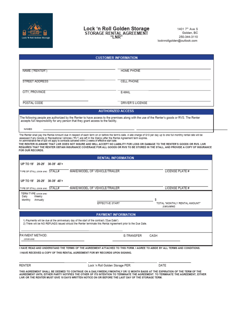 Contract LNR | PDF | Renting | Lease