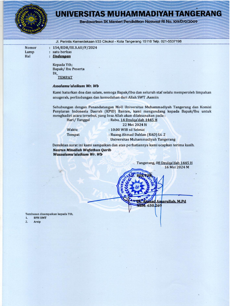Penandatangan MoU KPID Banten 2024 | PDF